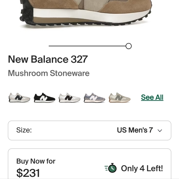 New Balance | Shoes | New Balance 327 Mens Sneakers Mushroom Taupe And ...